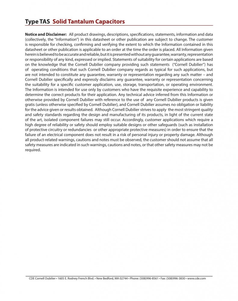 TAS series datasheet page 6