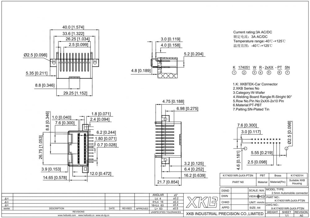 K174051WR-2x06-PTSN technical drawing page 2
