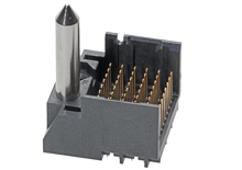 Impact 100 Ohm 5 Pair Mezzanine Receptacle, 40mm Stack Height, Left Guided, 14 Columns, 210 Circuits, Plated Through Hole Dimension 0.39mm, Lead Free