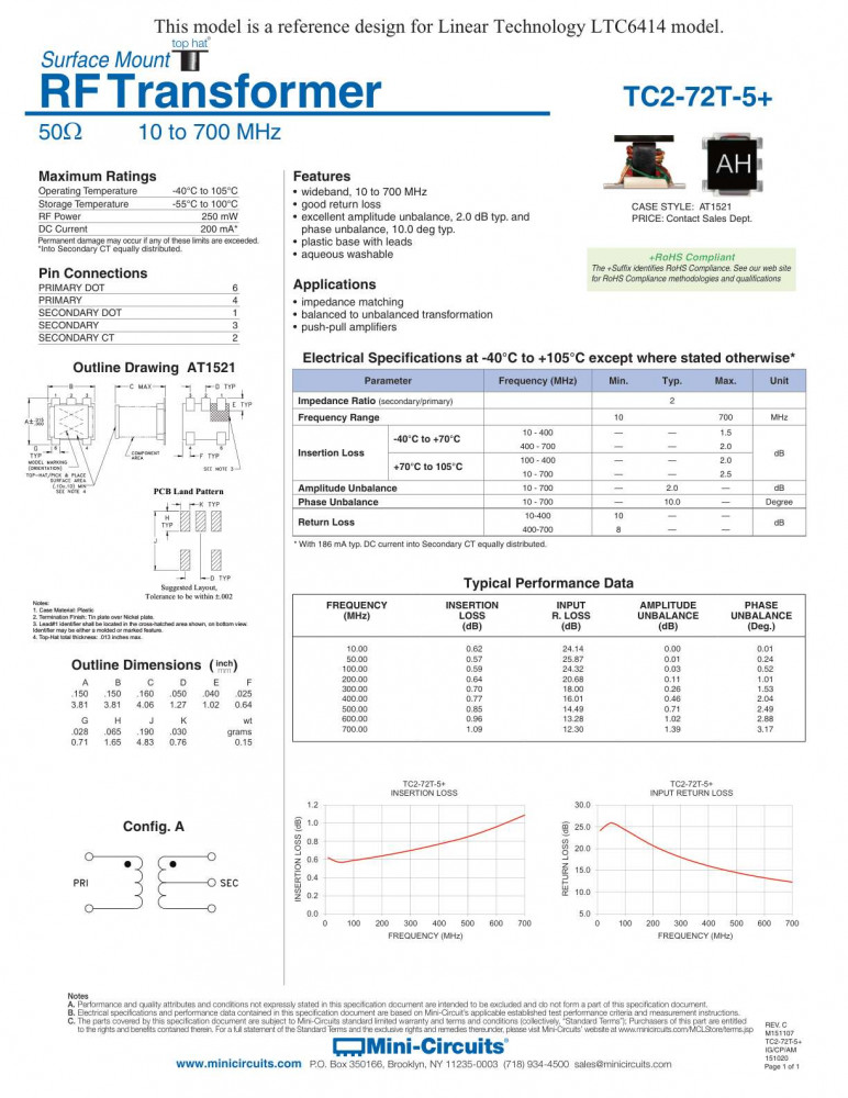 TC2-72T-5+ technical document page
