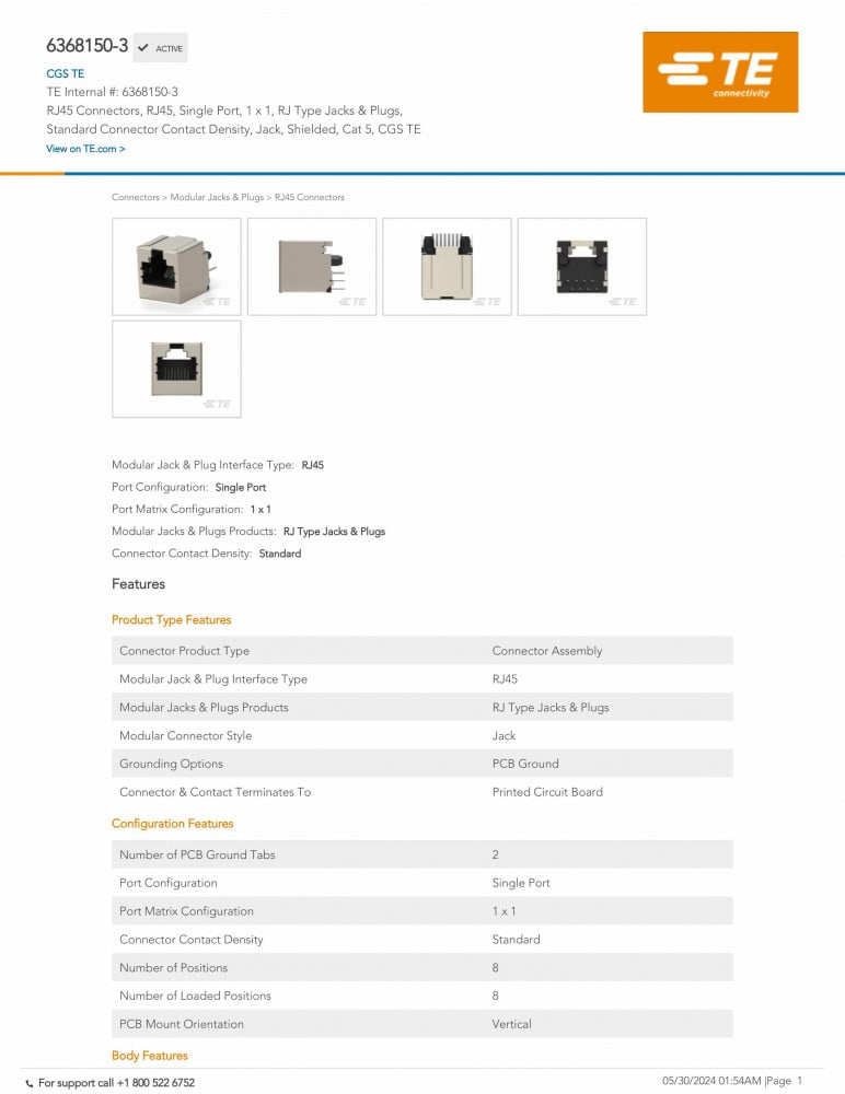 6368150-3 technical document page 1