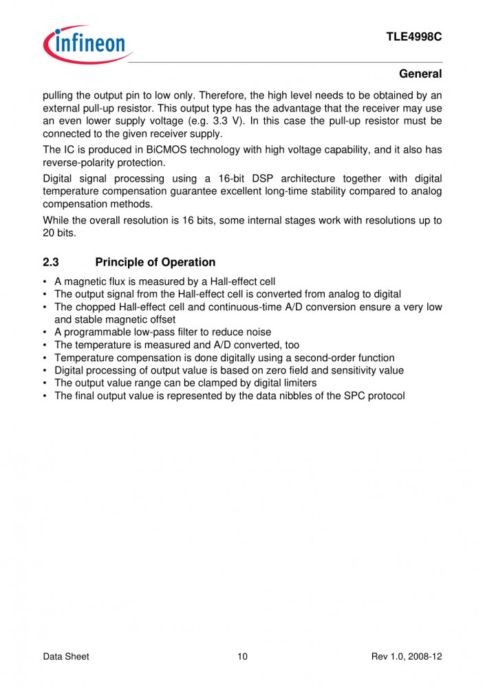 TLE4998C3 datasheet page 10