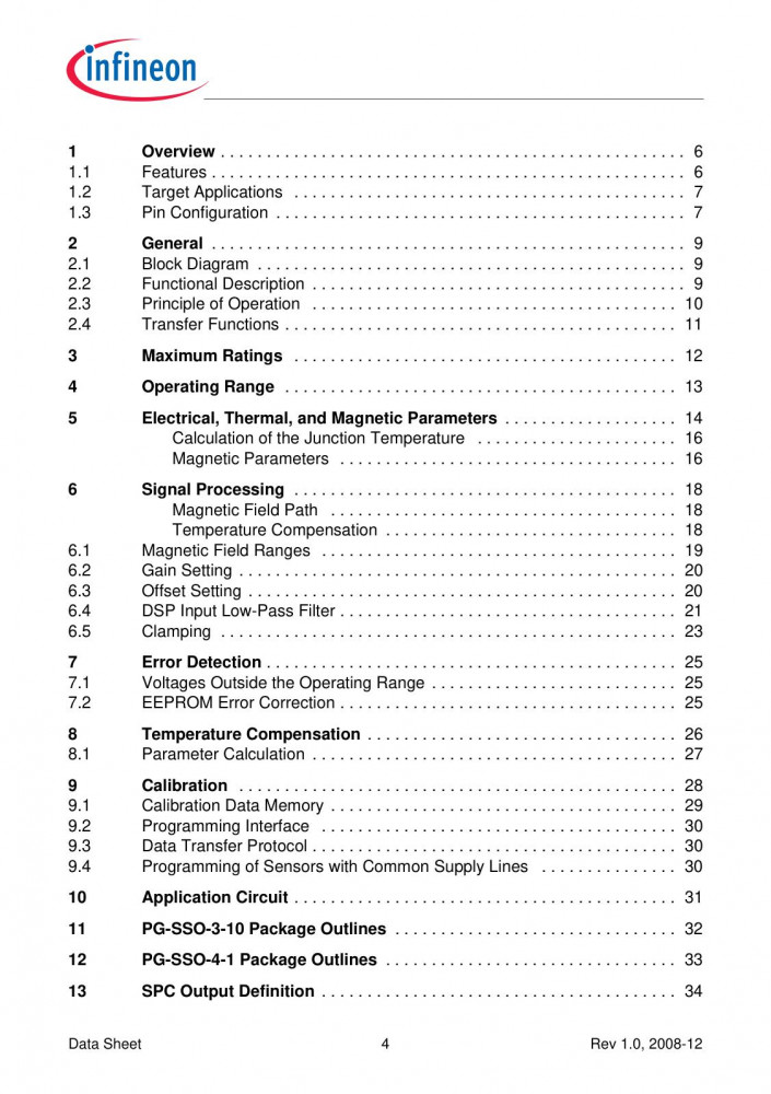 TLE4998C3 datasheet page 4