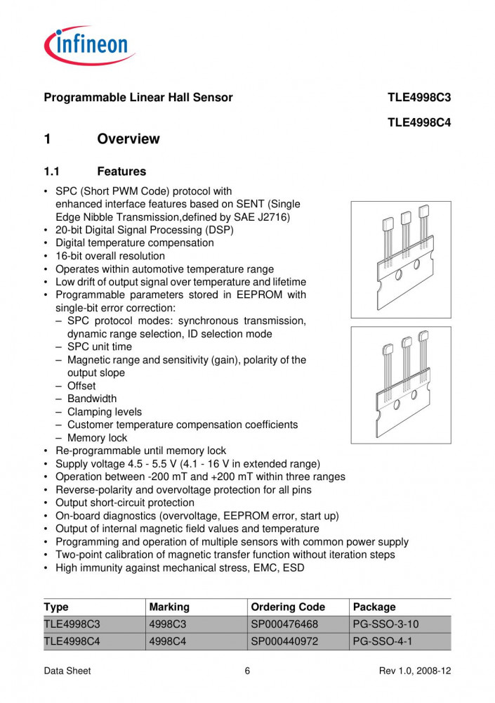 TLE4998C3 datasheet page 6
