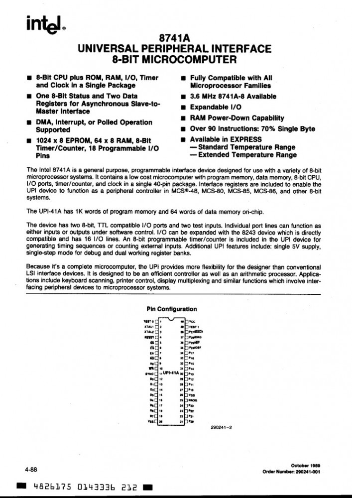 D8741A datasheet page 2