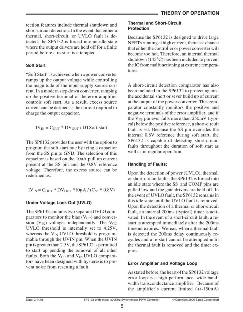 SP6132CU-L/TR datasheet page 5