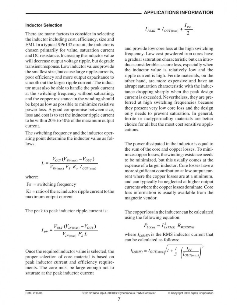 SP6132CU-L/TR datasheet page 7