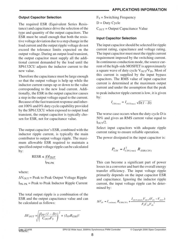 SP6132CU-L/TR datasheet page 8