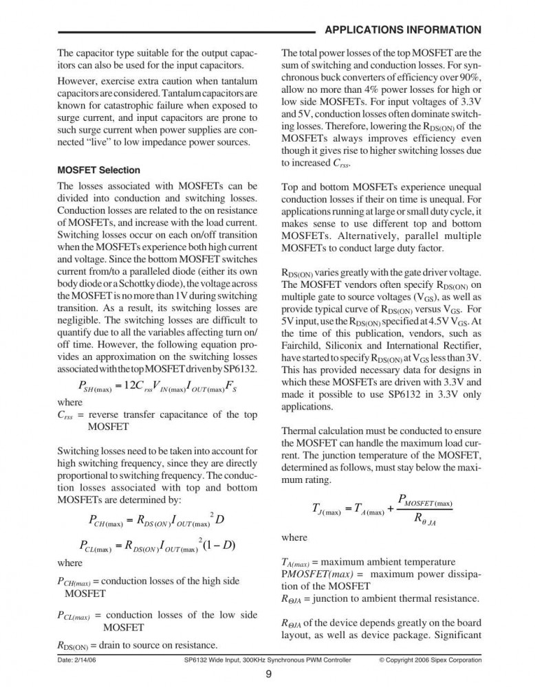 SP6132CU-L/TR datasheet page 9
