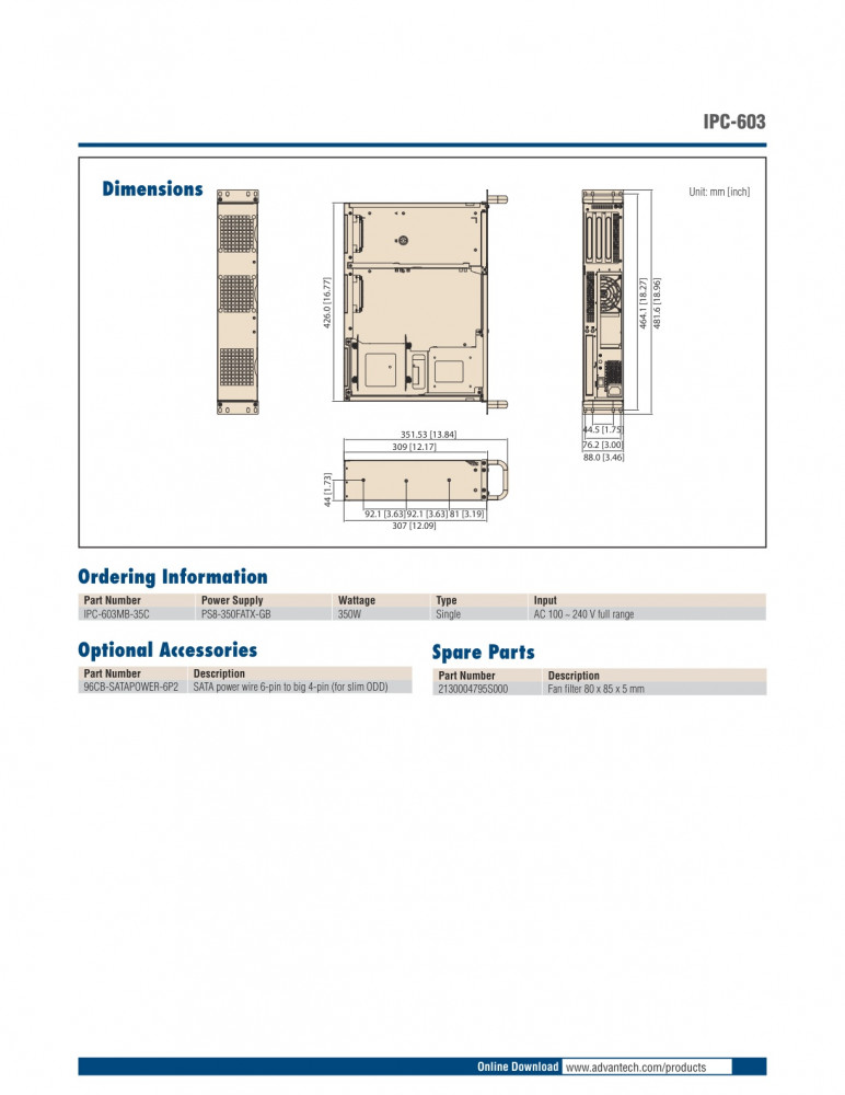 IPC-603MB technical document page 2