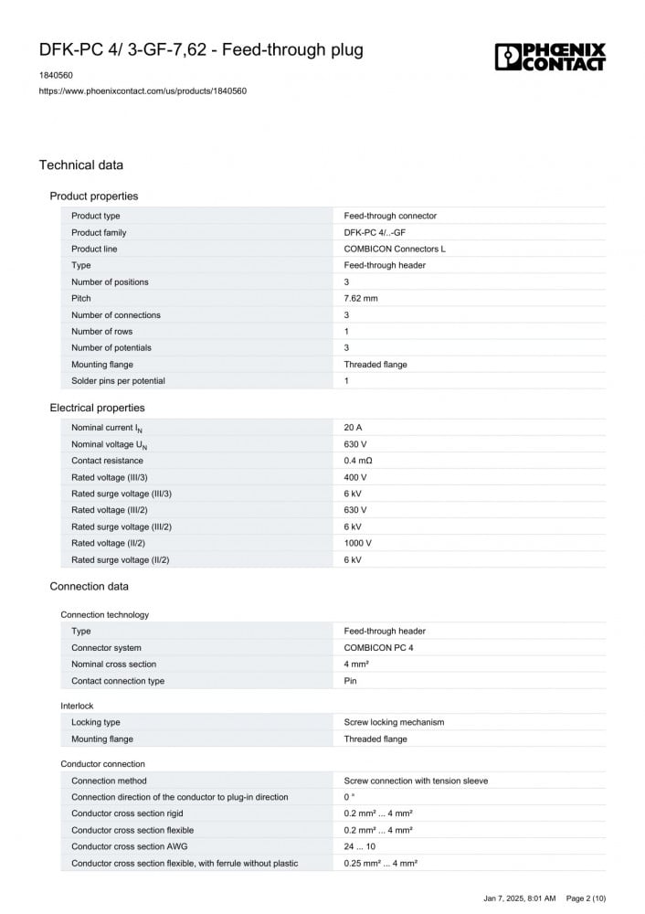 Phoenix Contact 1840560 datasheet page 2