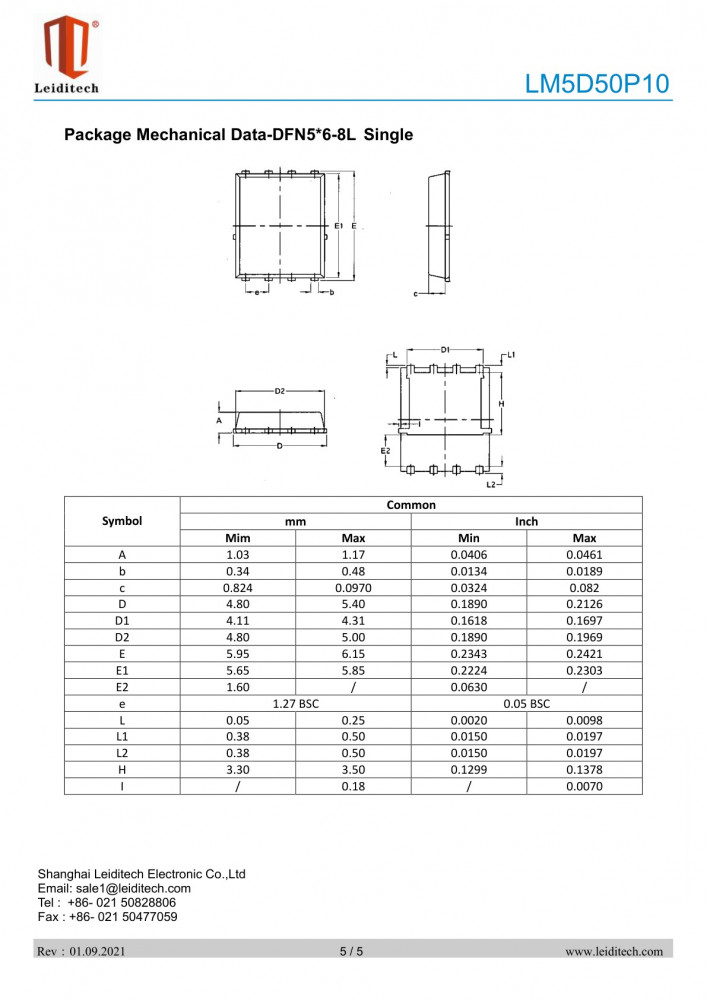 LM5D50P10 datasheet page 5