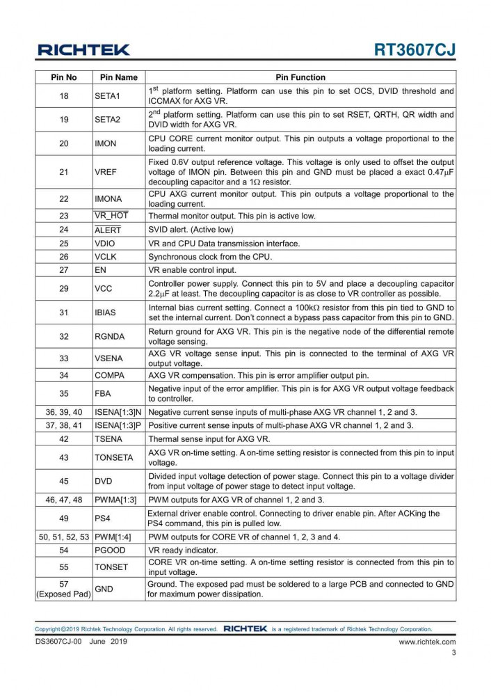 RT3607 technical document page 3