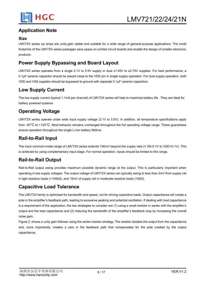 LMV722DGKRG datasheet page 8