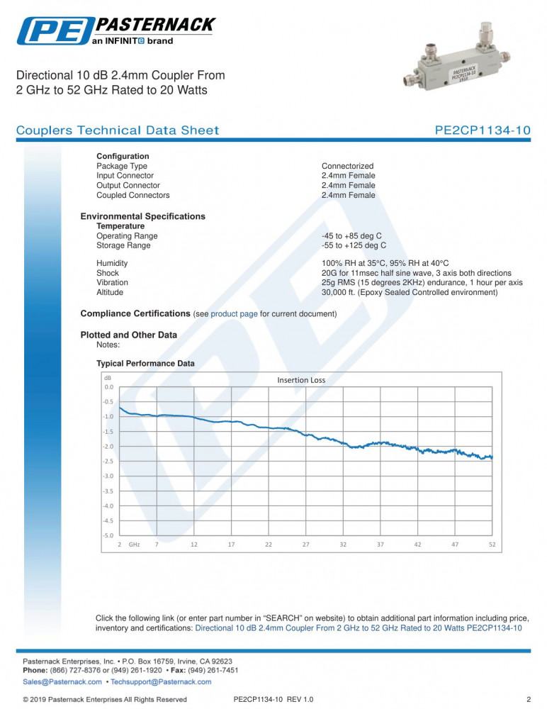 PE2CP1134-10 datasheet page 2