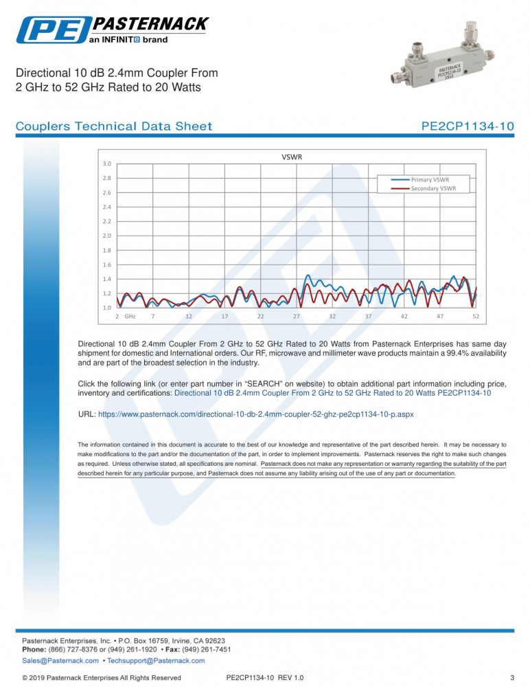 PE2CP1134-10 datasheet page 3