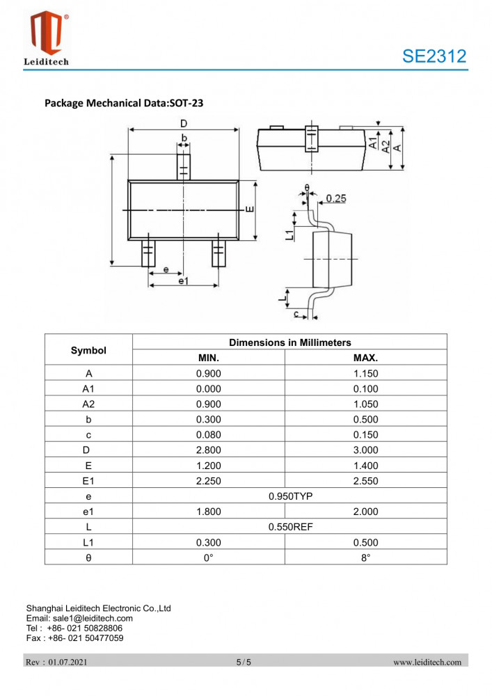 SE2312 datasheet page 5