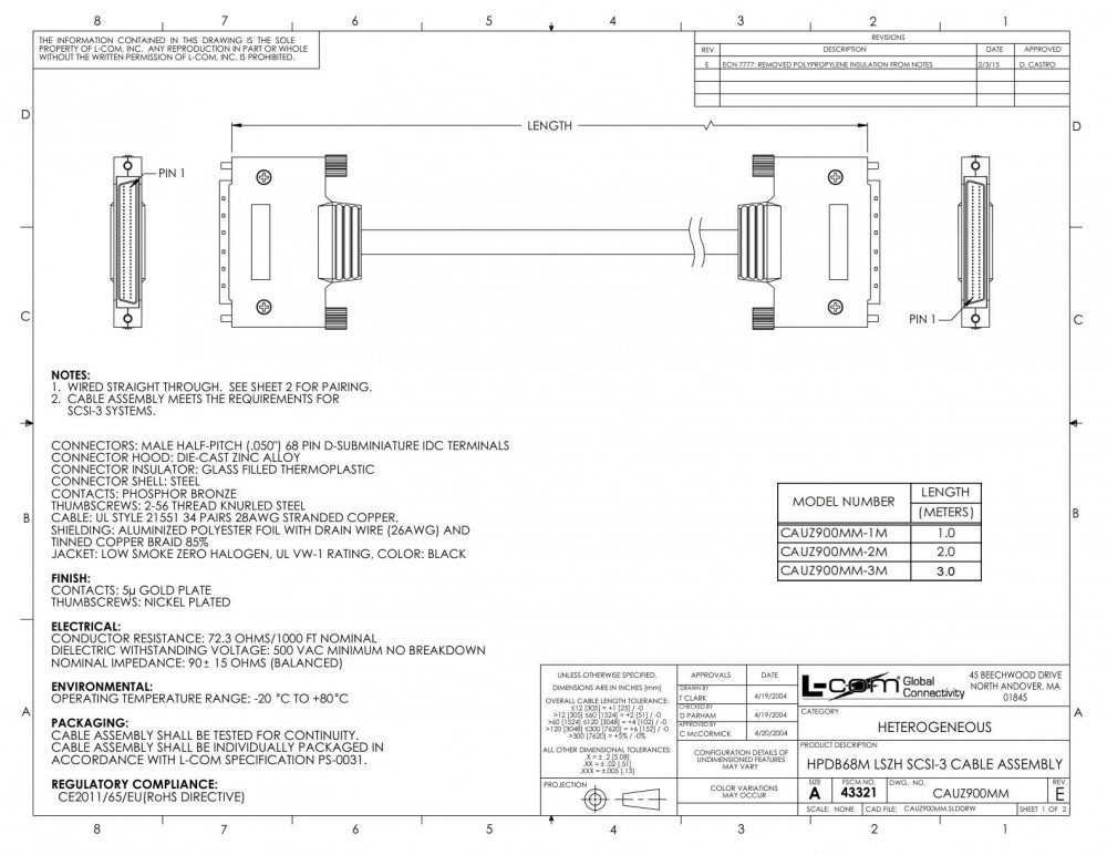 CAUZ900MM wiring document page 1