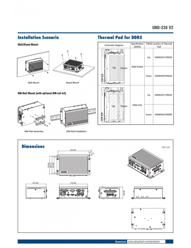 UNO-238 V2 technical document, page 2