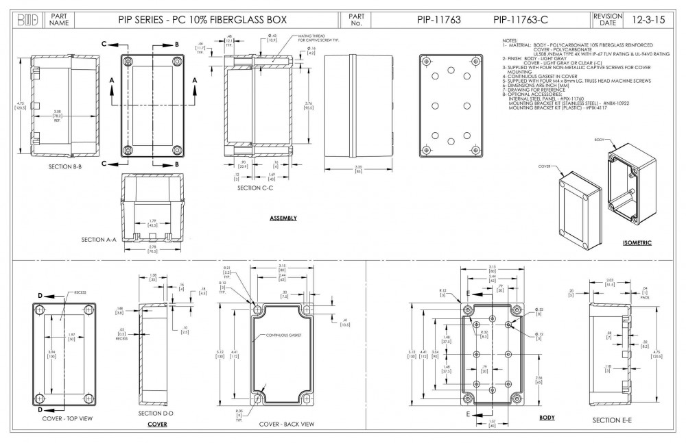 PIP-11763-C product drawing reference
