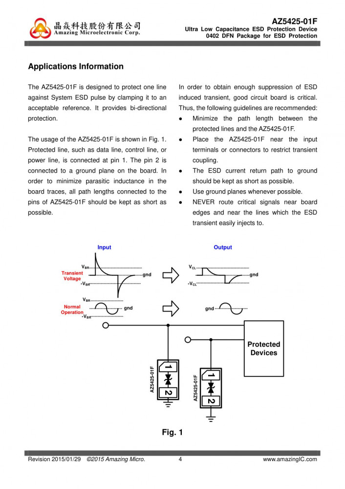 AZ5425-01F datasheet page 4