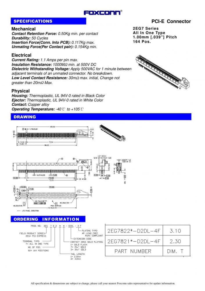 FOXCONN 2EG78227-D2DL-4F technical document page