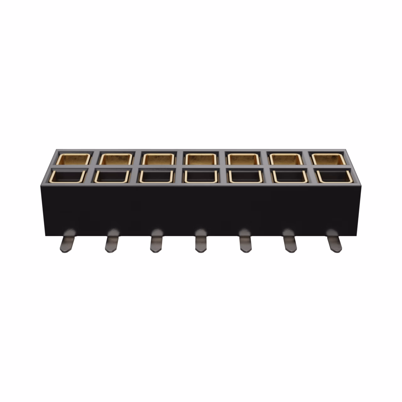 2.00mm Pitch Milli-Grid Receptacle, Surface Mount, Bottom Entry, 0.38µm Gold (Au) Plating, 14 Circuits, Tube, Lead-Free for sale