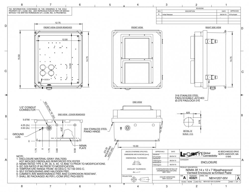 NB141207-00V technical documentation page