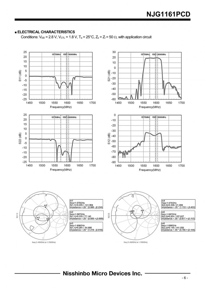 NJG1161PCD datasheet page 6