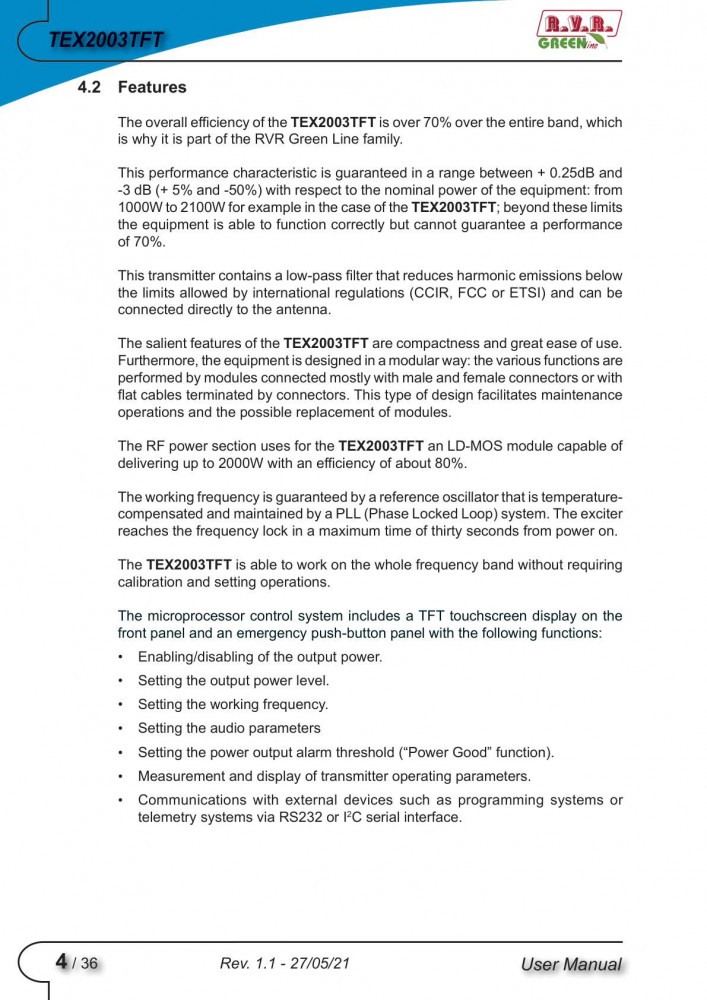 TEX2003TFT manual page 10
