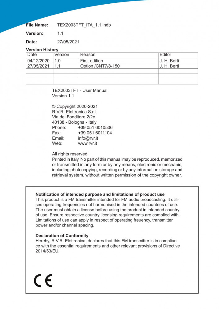 TEX2003TFT manual page 2