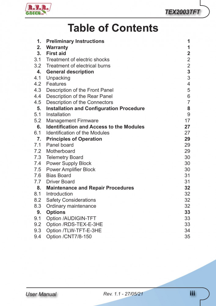 TEX2003TFT manual page 5