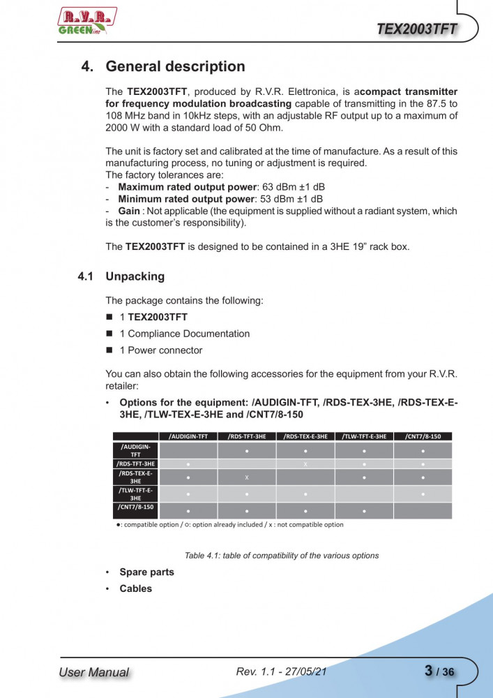 TEX2003TFT manual page 9