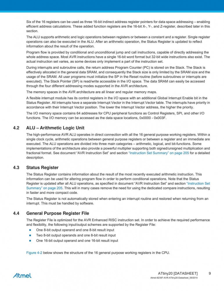 ATTINY20 document page 9
