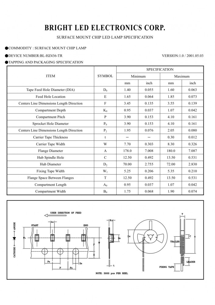BL-HZ436 product specification page 2