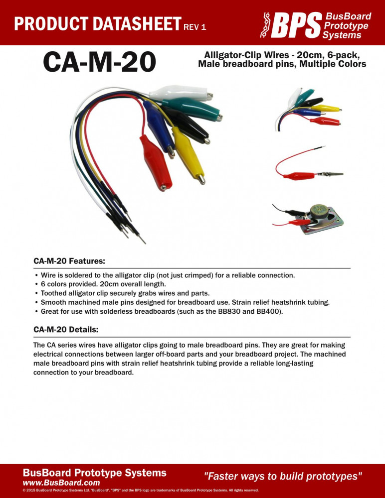 CA-M-20 product documentation image
