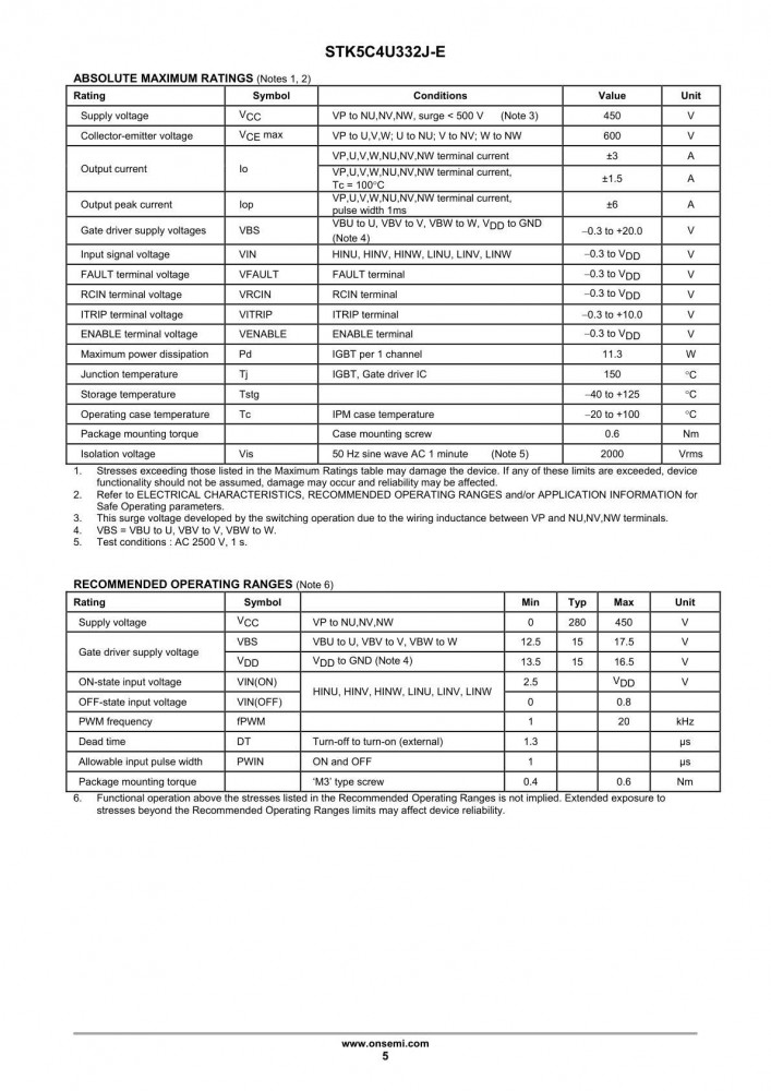 STK5C4U332J-E datasheet page 6