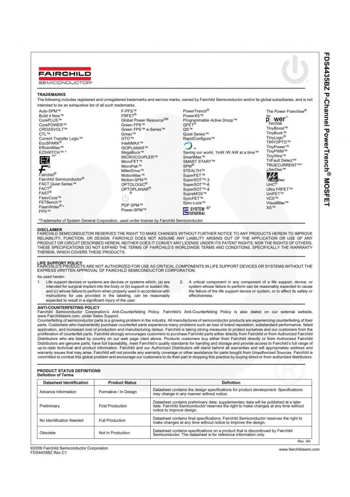 FDS4435BZ datasheet page 7