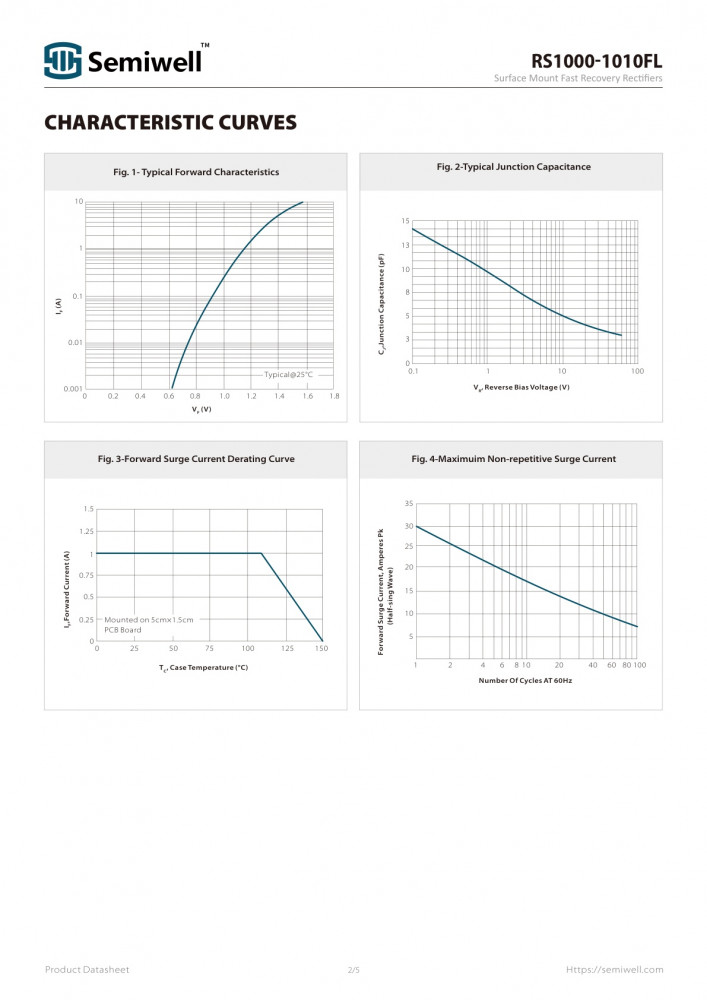 RS1001FL datasheet page 2