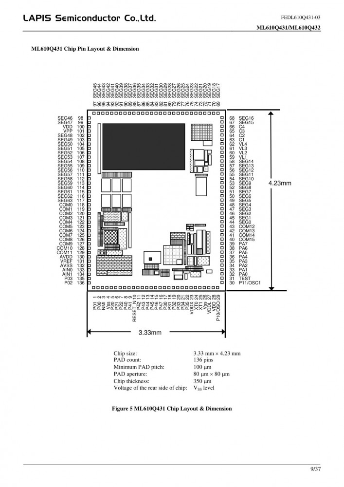 ML610Q432A technical document page 10