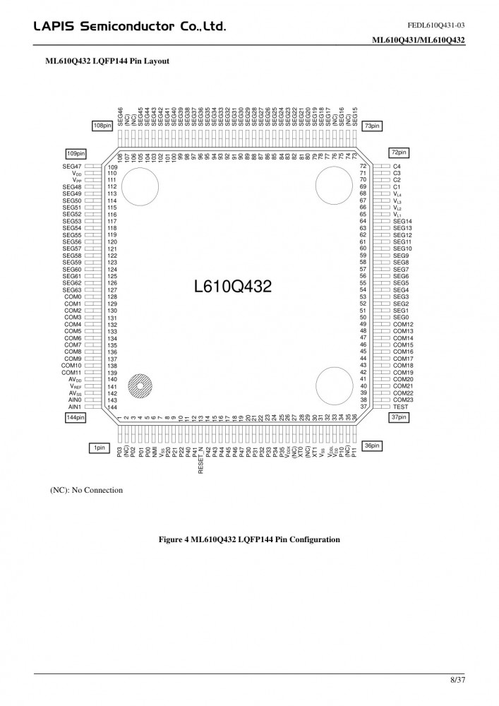 ML610Q432A technical document page 9