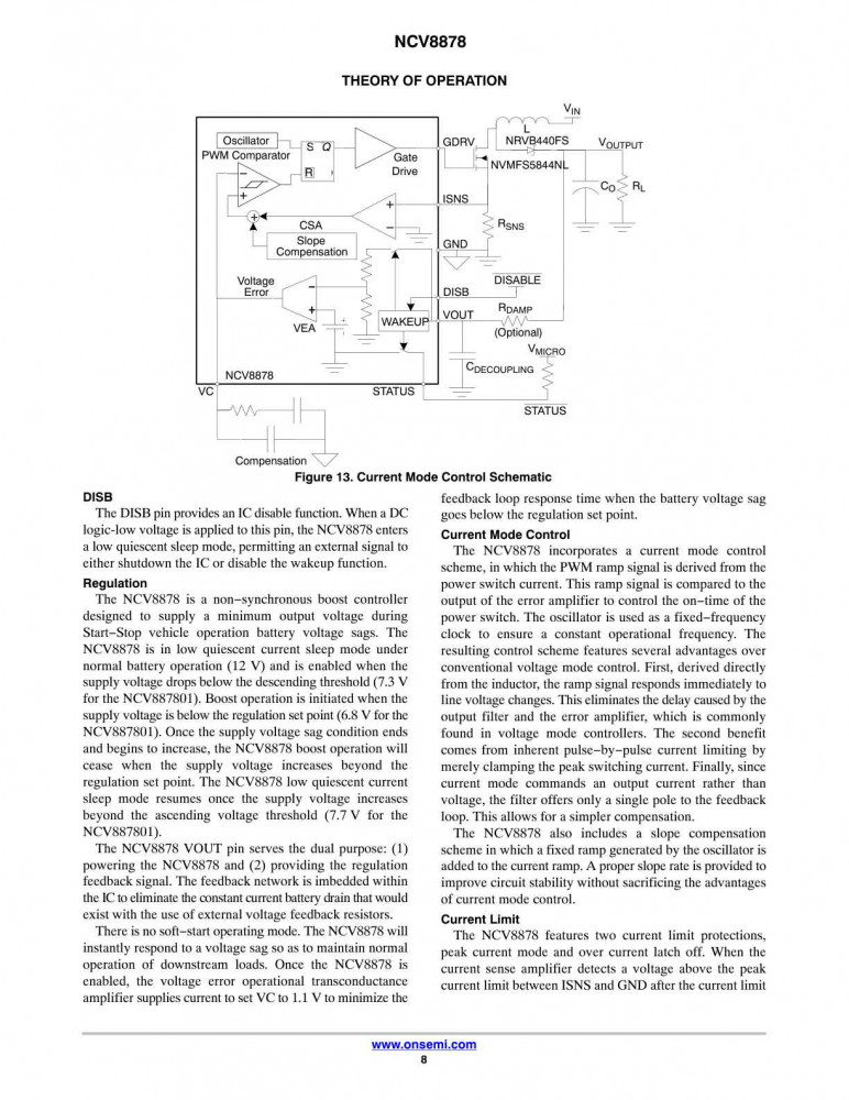 NCV8878 datasheet page 8