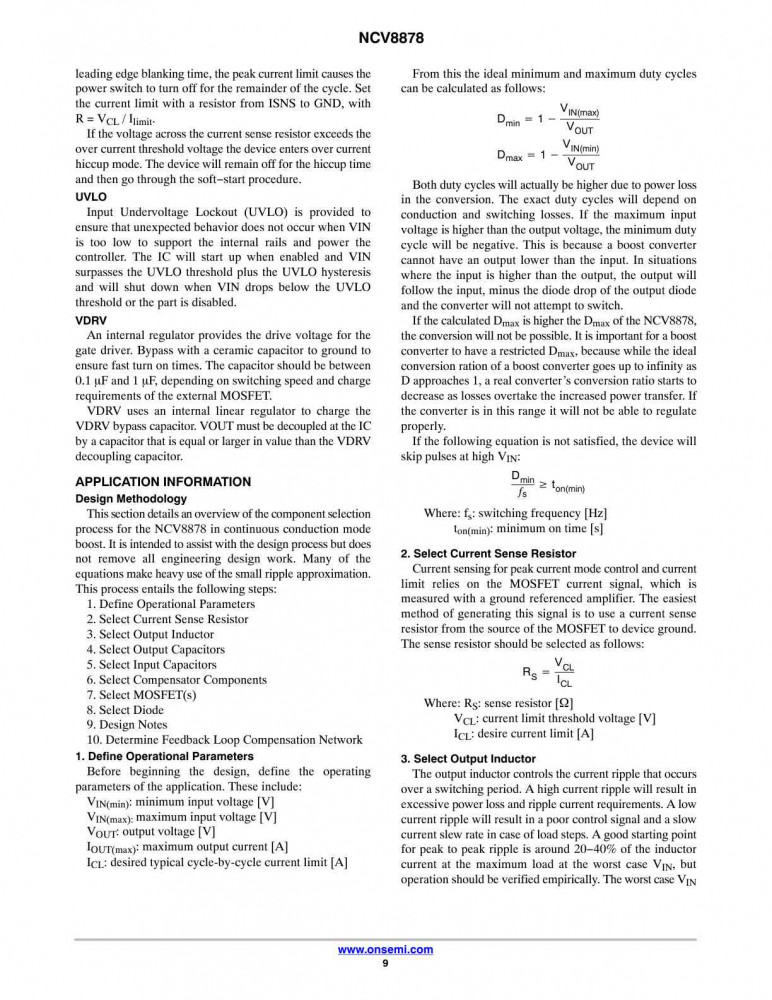 NCV8878 datasheet page 9