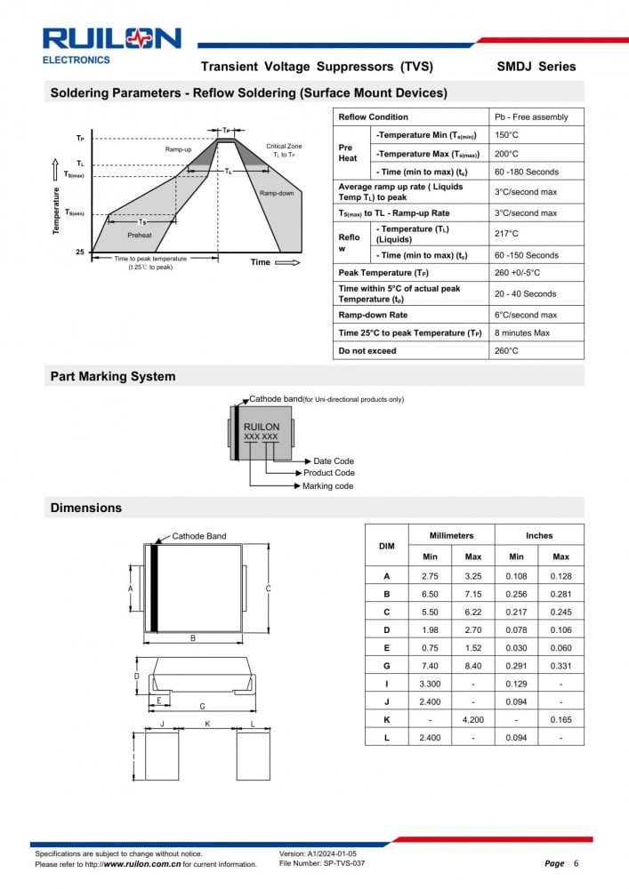 SMDJ6.5CA datasheet page 6