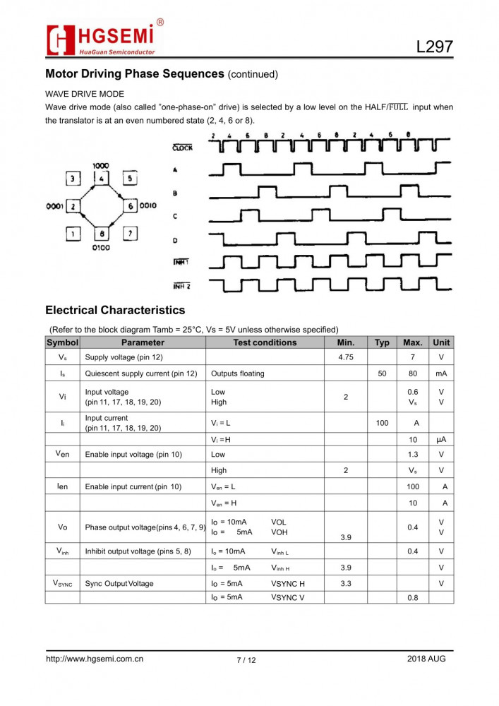 L297DM/TR datasheet page 7