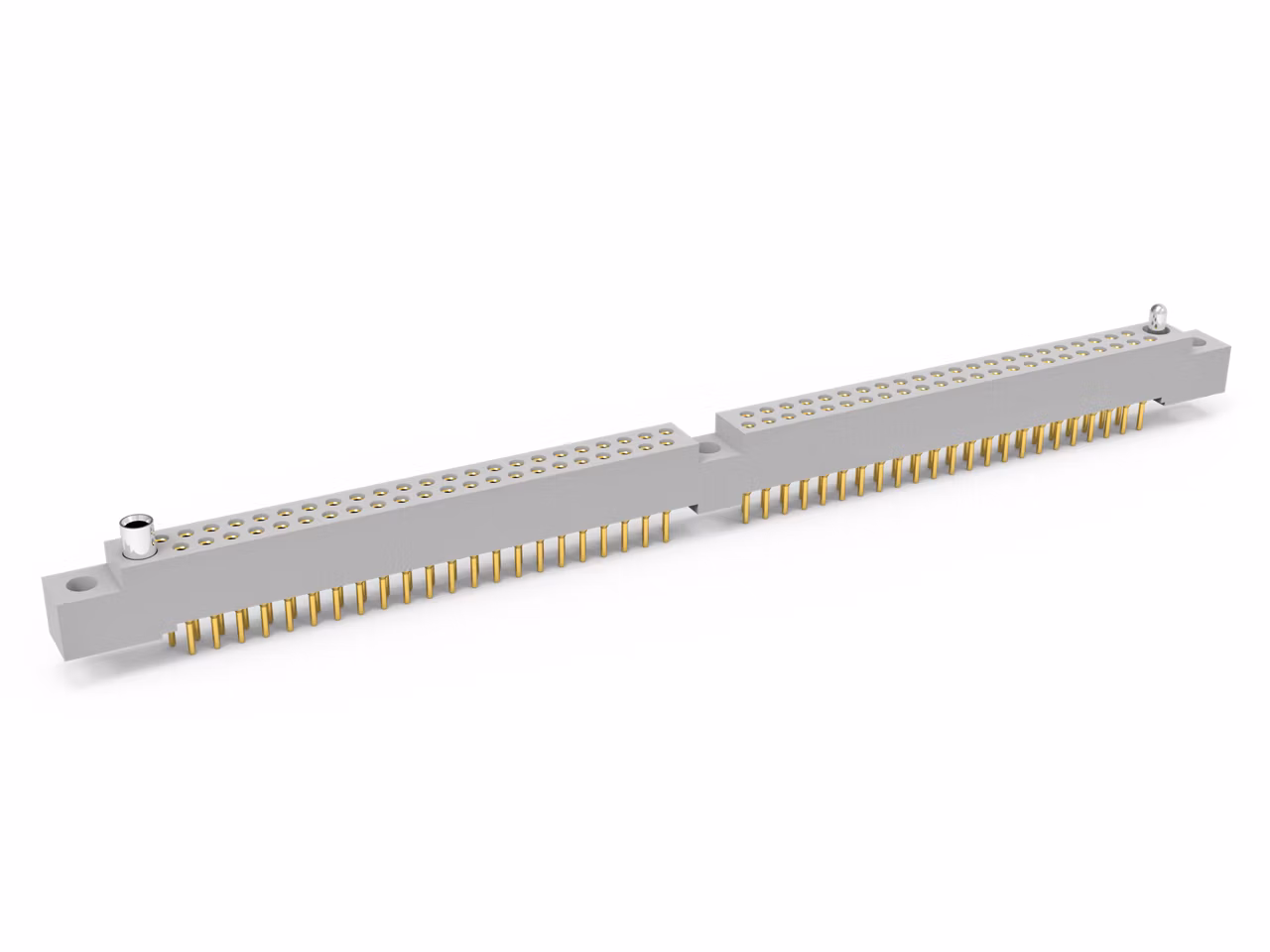 AirBorn W Series Rectangular Board Mount Receptacle with Socket Contacts, Vertical, Through Hole, Dual Row, 0.100