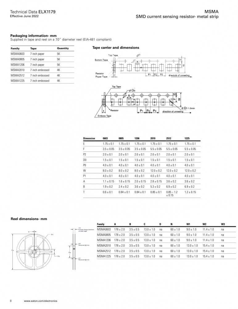 EATON MSMA datasheet page 8