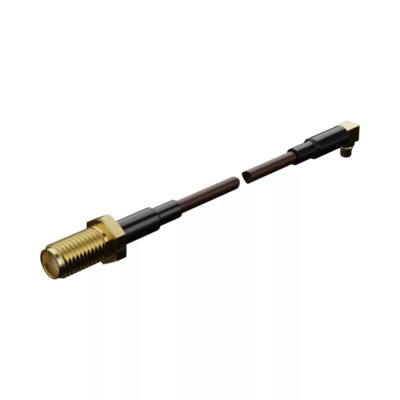 SMA Straight Bulkhead Jack to MMCX Right-Angle Plug on RG-316 Cable, 127.00mm Length, 50 Ohms for sale