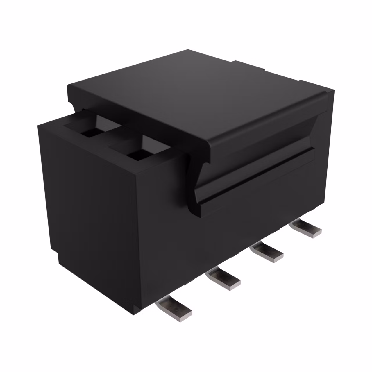Milli-Grid Vertical Receptacle, 2.00mm Pitch, Dual Row, Surface Mount, Top/Bottom Entry, with Press-fit Plastic Pegs, with Cap, Tape and Reel, 0.38µm Gold (Au) Plating, 32 Circuits, Lead-Free