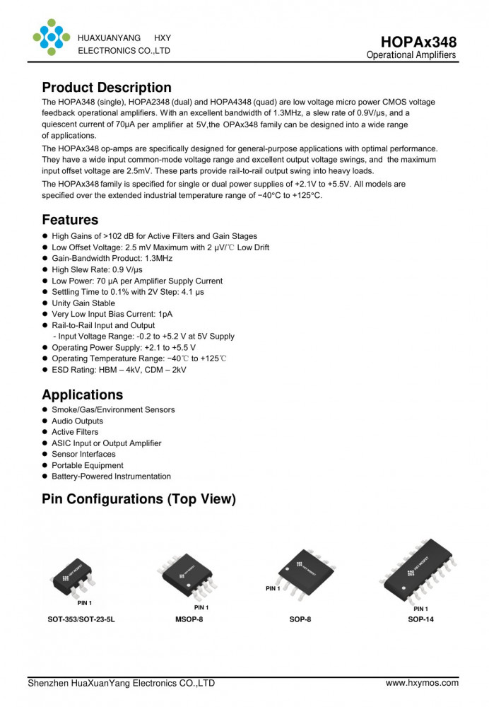 HOPA2348AIDR datasheet page 1